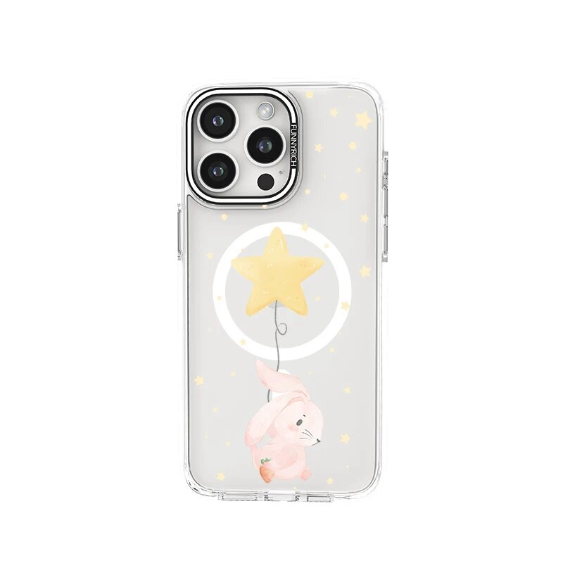 Жемчужно-белый цветной магнитный чехол для iPhone Air с матовой поверхностью и защитой краев