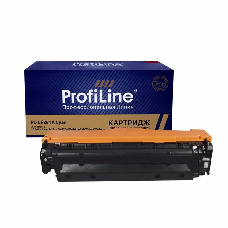 Картридж CF381A для HP Color LaserJet M476dn, M476, M476dw, M476nw ProfiLine голубой