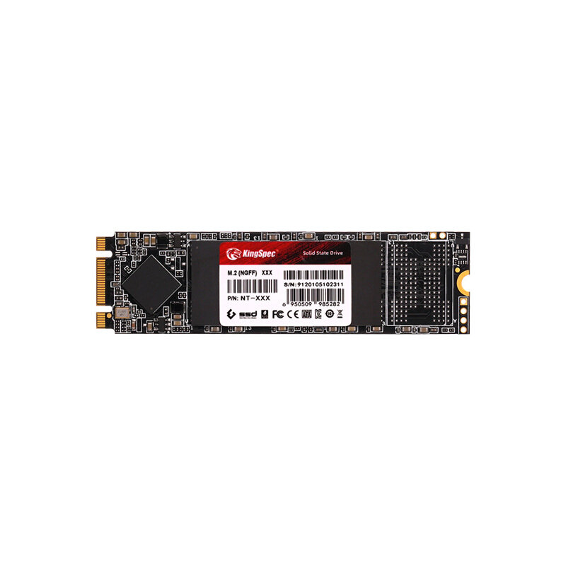 Твердотельный накопитель Kingspec SSD NT-512 2280, 512GB, M.2(22x80mm), SATA3, R/W 560/540MB/s, IOPs н. д./н. д, TBW 240, DWPD 0.4 (3 года) (NT-5122280) NT-5122280