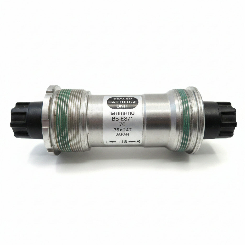 Shimano Каретка Shimano BB-ES71, 70/118, б/болтов, цвет Серый