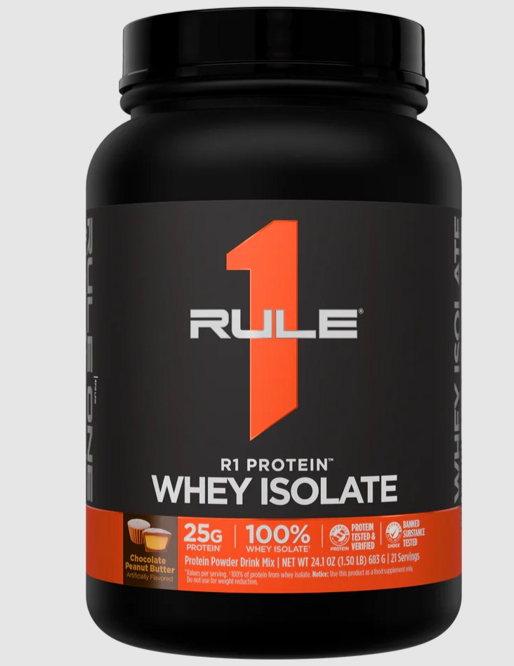 Rule One, R1 PROTEIN Isolate, Изолят, 0.9 кг (Шоколадное арахисовое масло)
