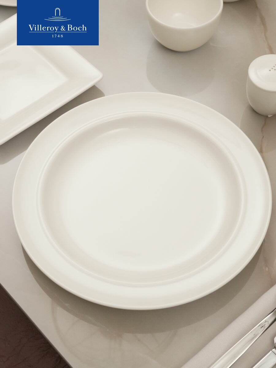Тарелка обеденная 26 см, Universal White, Villeroy & Boch, Премиум-Фарфор