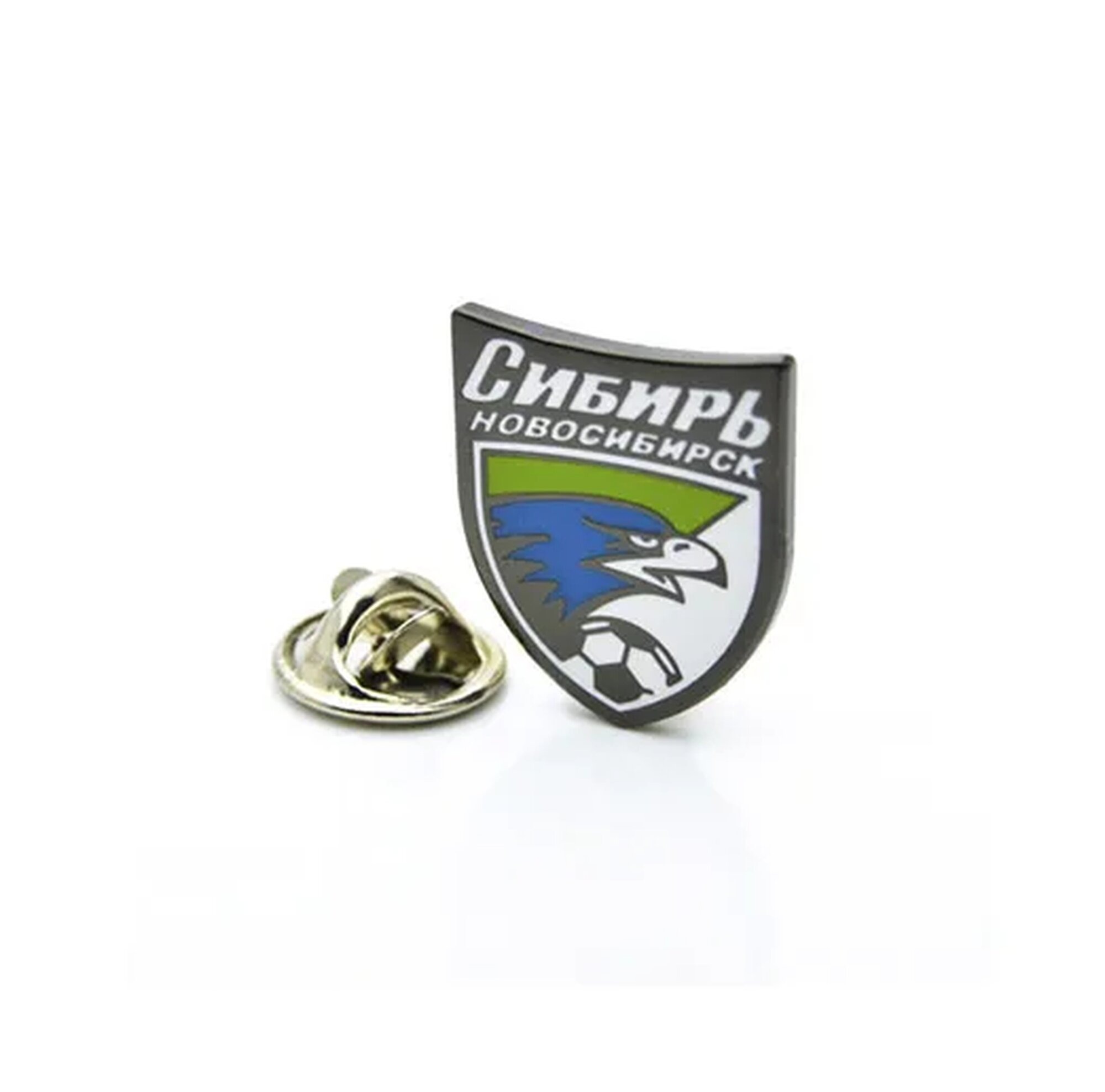 Значок ФК Сибирь Новосибирск, коллекционный, эмблема, металл, 20х15 мм