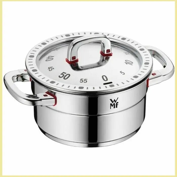 Кухонный механический таймер WMF Premium One — отсчёт до 60 минут для готовки, выпечки и точного контроля времени