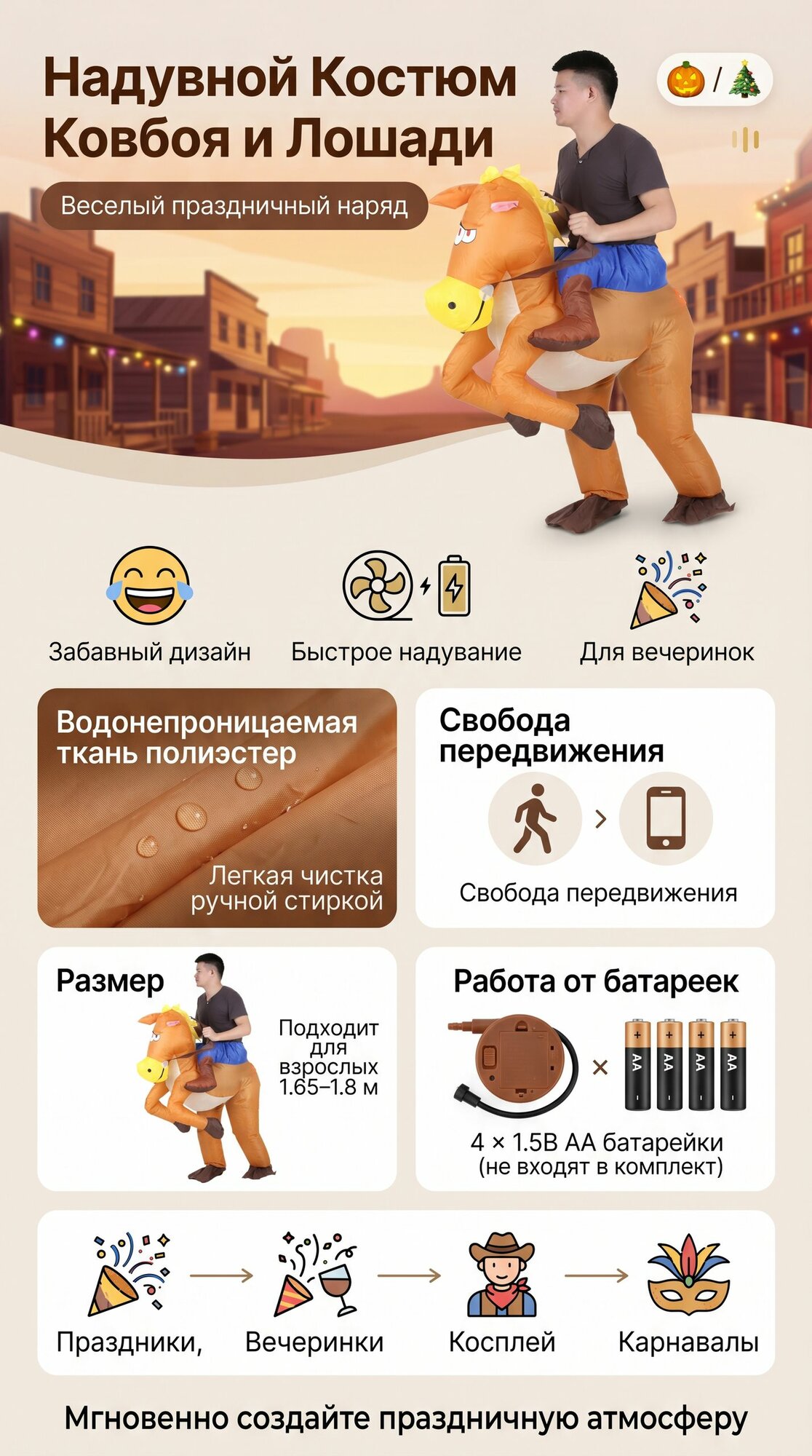 Надуваемый костюм — фото 1