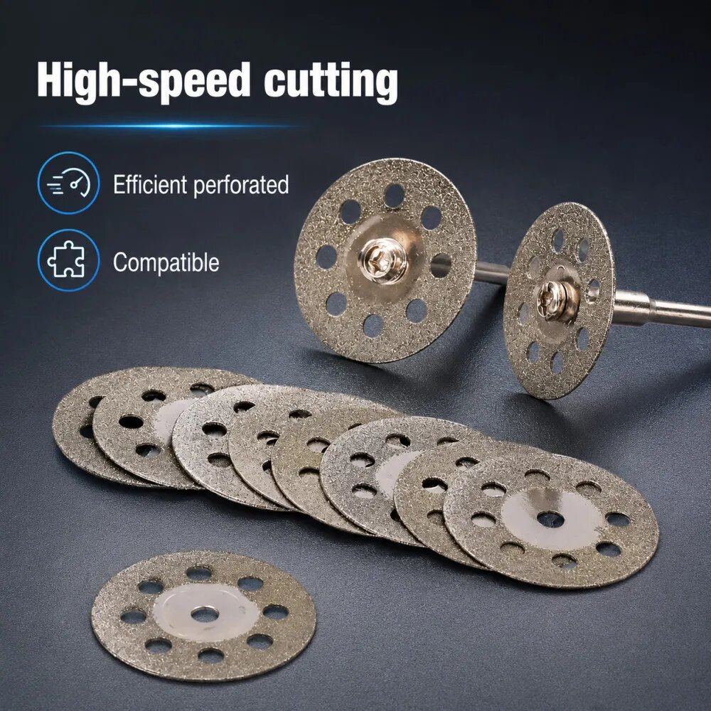 Алмазный отрезной диск 20/22/25/30 мм, шлифовальный круг, мини-пильный диск, абразивные насадки для роторного инструмента Dremel