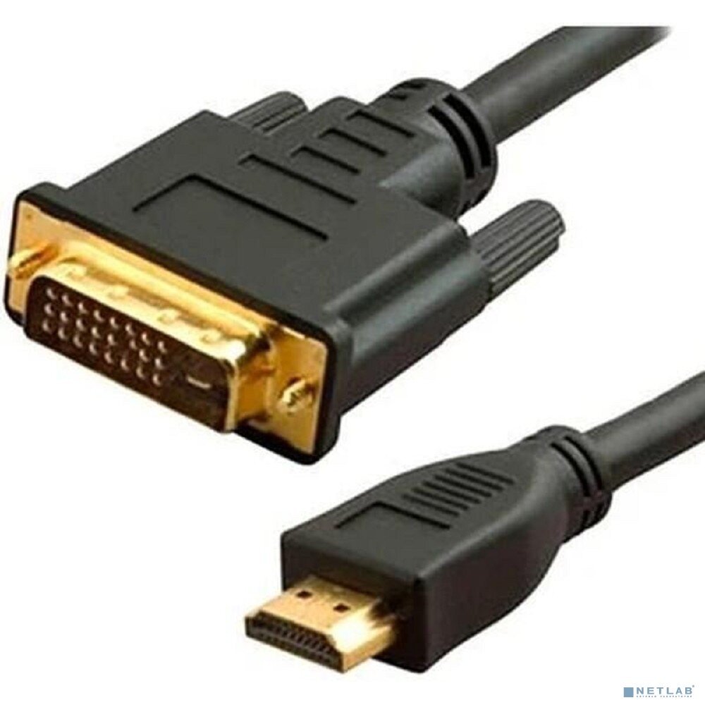 5bites APC-073-020 Кабель HDMI M / DVI M (24+1) double link, зол. разъемы, ферр. кольца, 2м.