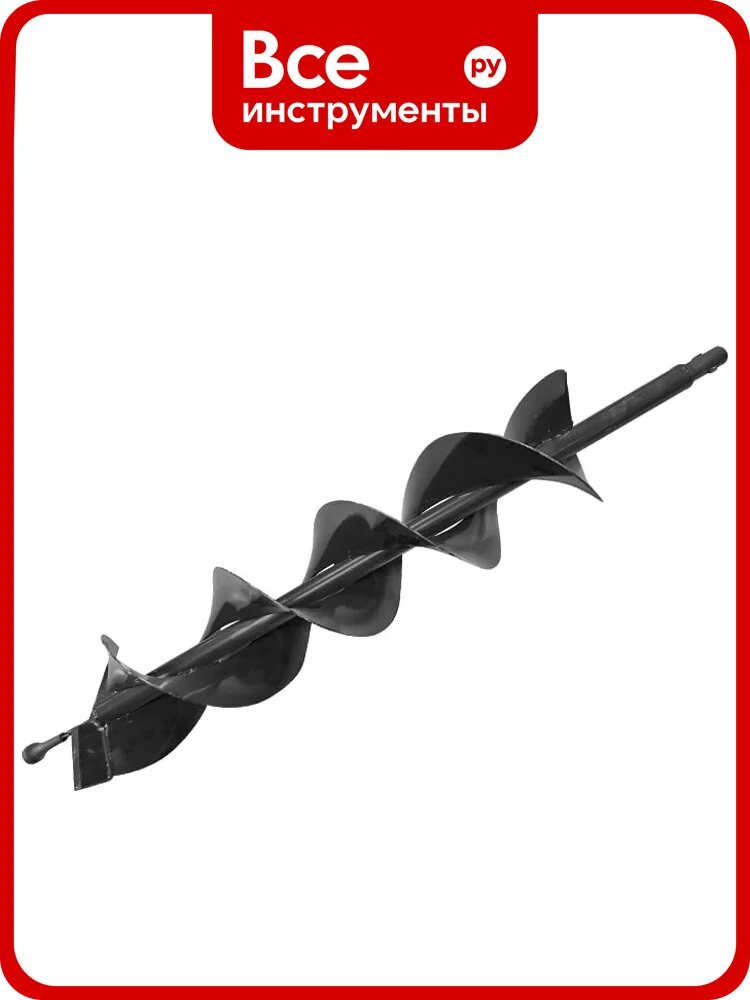 Шнек для грунта двухзаходный GDB-100/2 (20 мм; 100 мм; 80 см) CARVER 01.003.00045