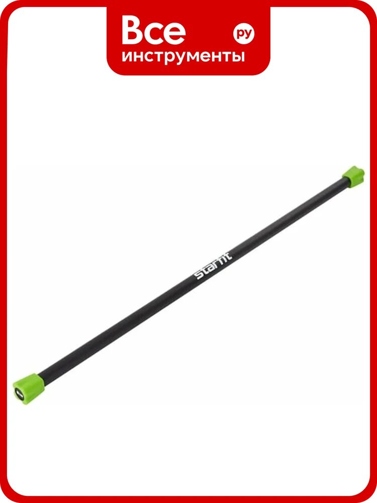 Неопреновый бодибар Starfit BB-301 3 кг, черный/зеленый УТ-00019808