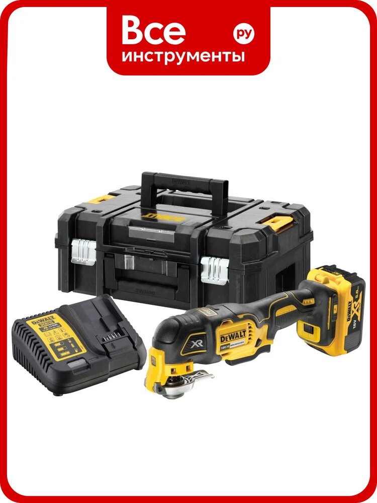 Аккумуляторный реноватор DEWALT DCS356P1, 18В, 20000 кол/мин, с АКБ 5 Ач и ЗУ, в кейсе TSTAK DCS356P1-QW