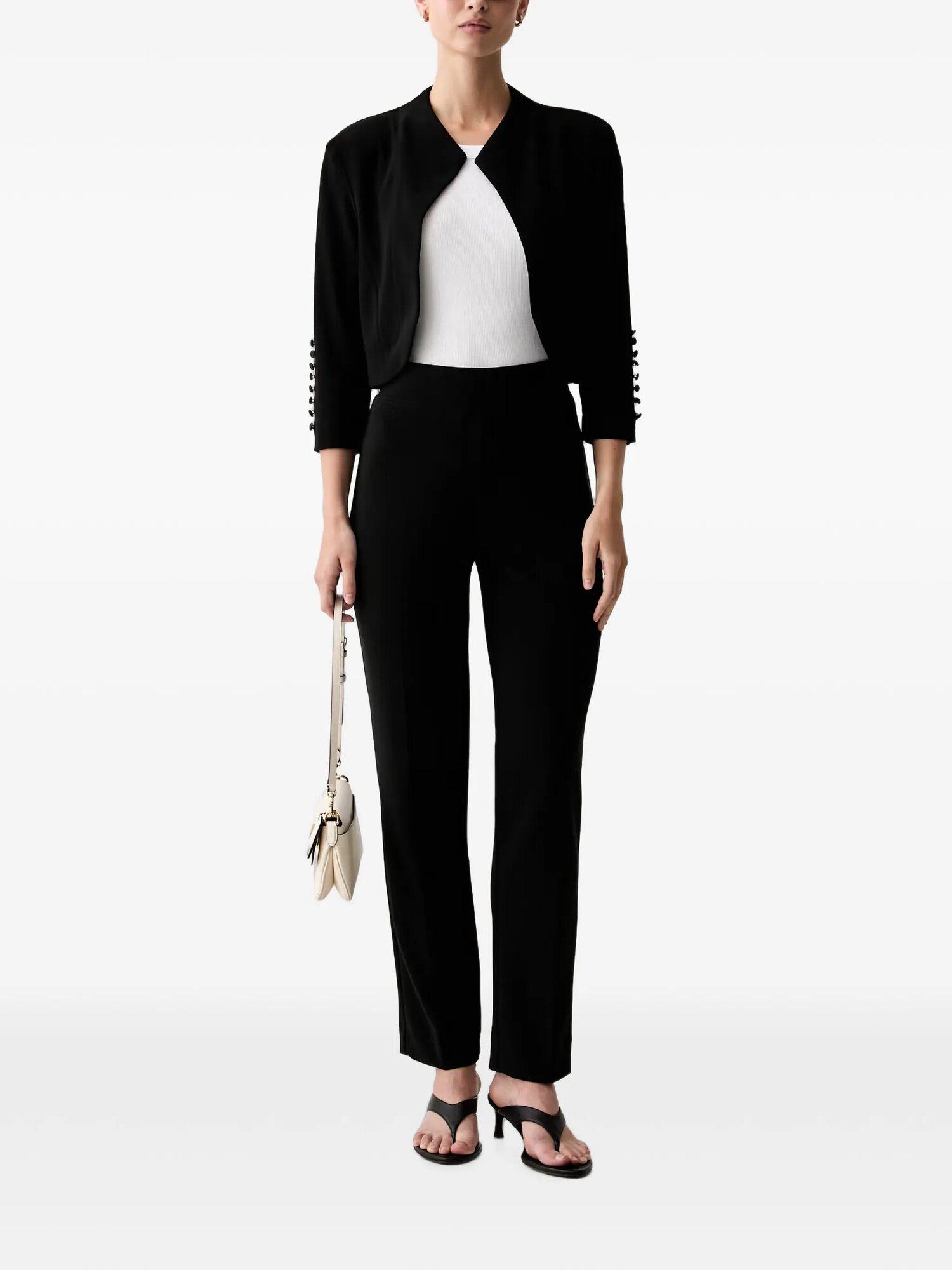 Куртка Joseph Ribkoff Button-cuff cropped jacket, размер 40 — фото 1