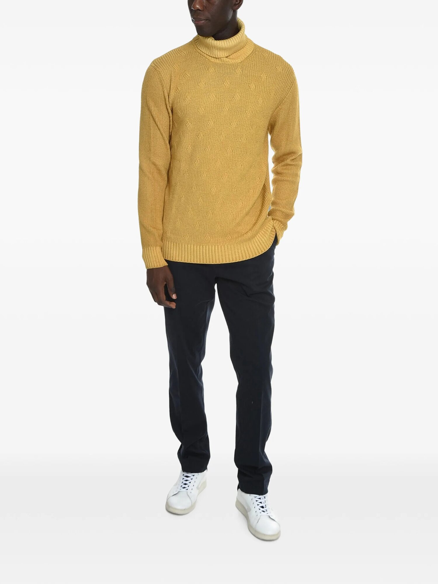 Свитер Corneliani Turtleneck sweater, размер 58, , ochre yellow — фото 1