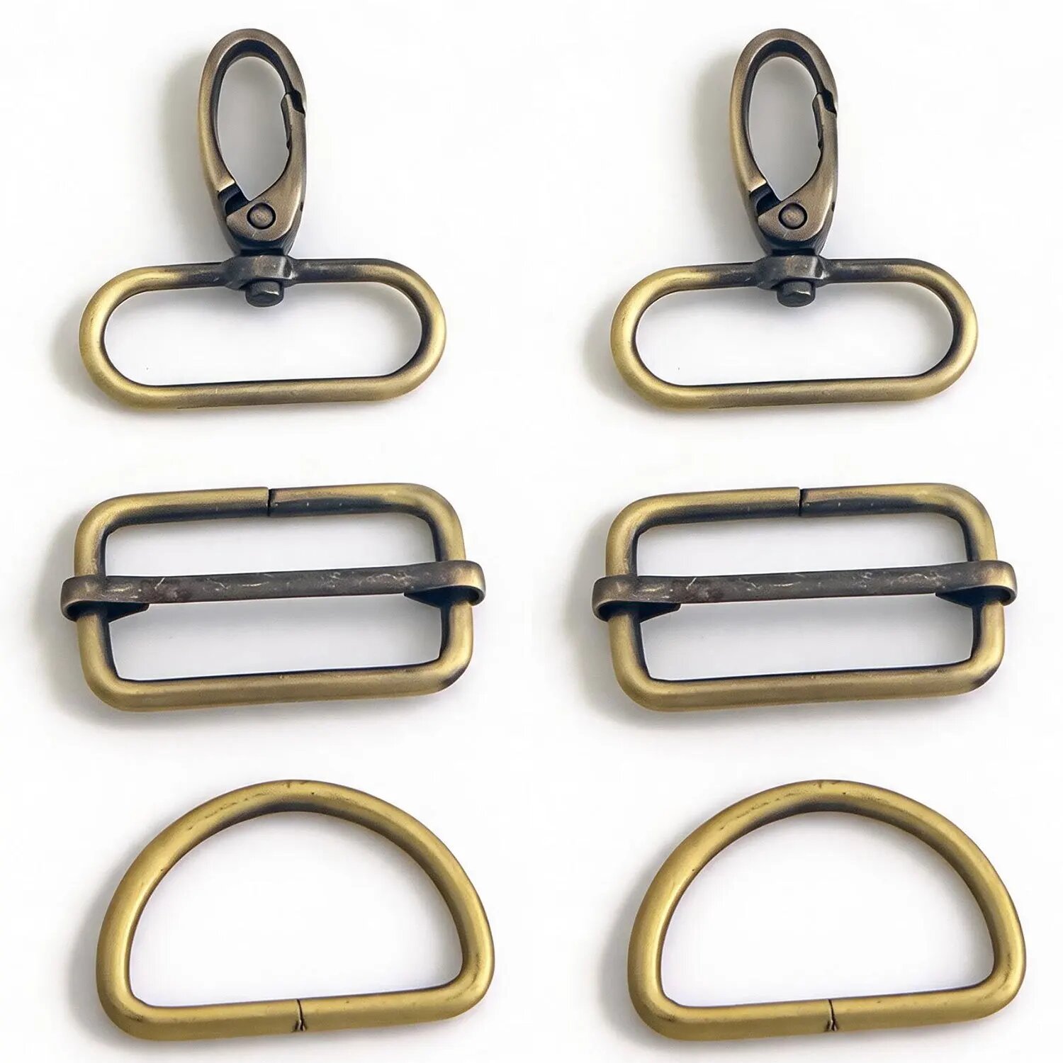Набор фурнитуры для сумок, Brass, 6 шт.