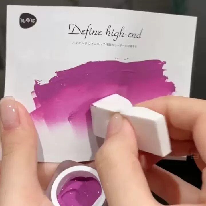 XiaoYing Manicure Dopamine Purple Push-On Gel 5g Square Jar Color 8 Профессиональный Лак для Ногтей