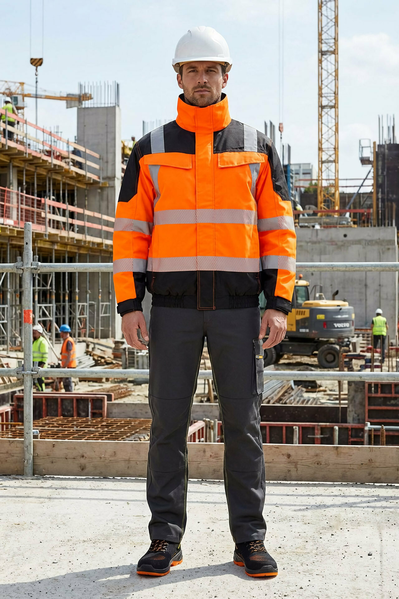Куртка юнионворквеар Хай-Вис (UNIONWORKWEAR Hi-Vis) Визибл рабочая сигнальная демисезонная