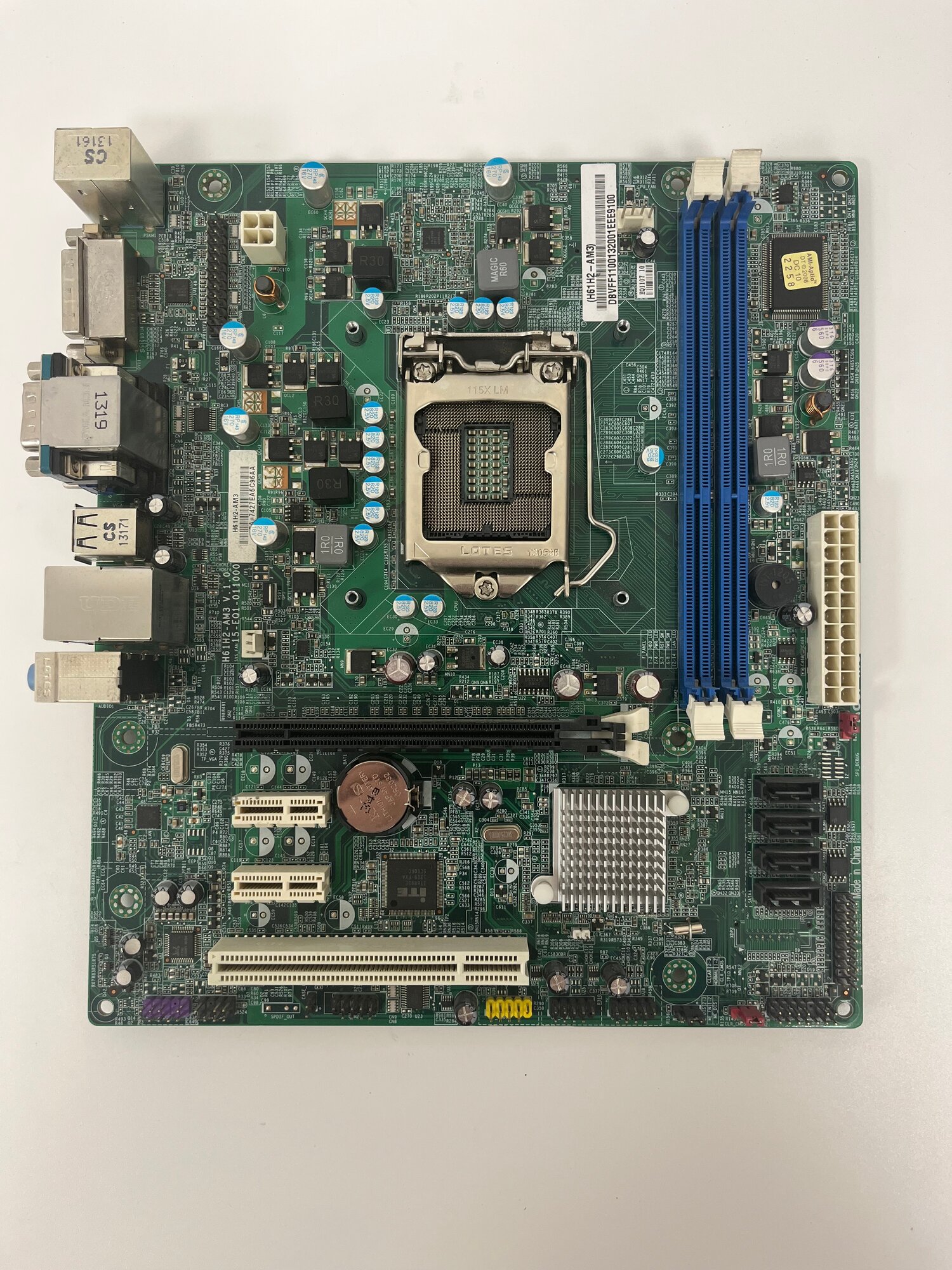 Материнская плата Acer H61H2-AM3 (v1.0) с сокетом LGA 1155 и чипсетом Intel H61