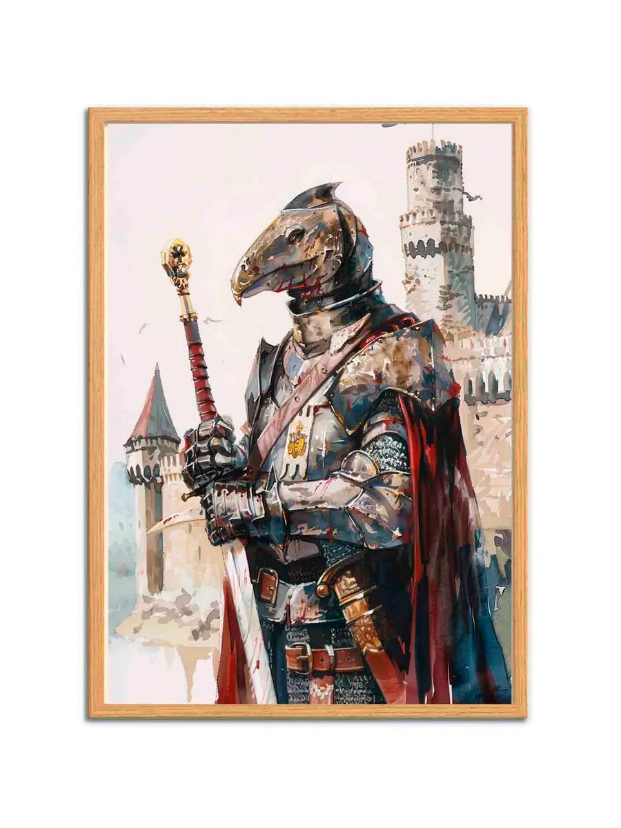 Рыцарь гусиной птицы 3, Плакат 30x42см