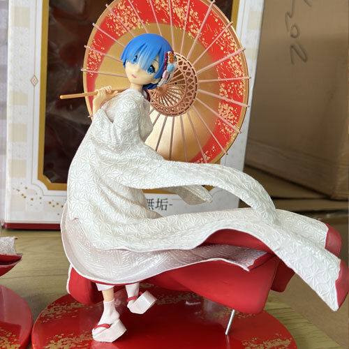 Фигурка аниме Рем в белом кимоно свадебном платье, персонаж Re: Zero, масштаб 1/7, 25 см, коллекционная