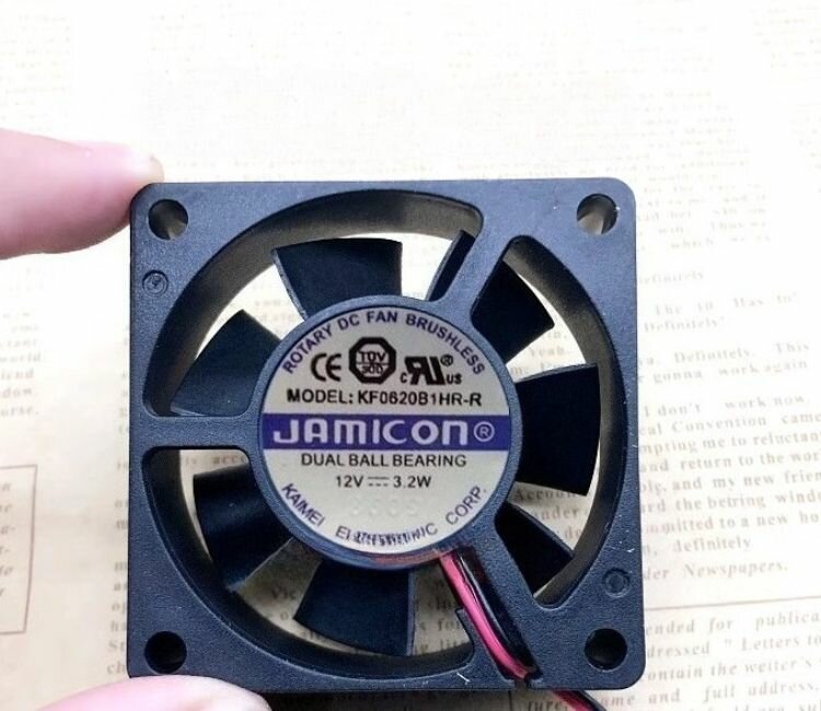 Jamicon KF0620B1HR-R 12V 3.2W 6020 6CM шасси, вентилятор охлаждения -