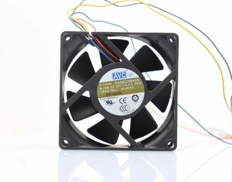 AVC DA08025B48S 48V 0.21A 8CM 8025 4-проводной шасси вентиляторы -