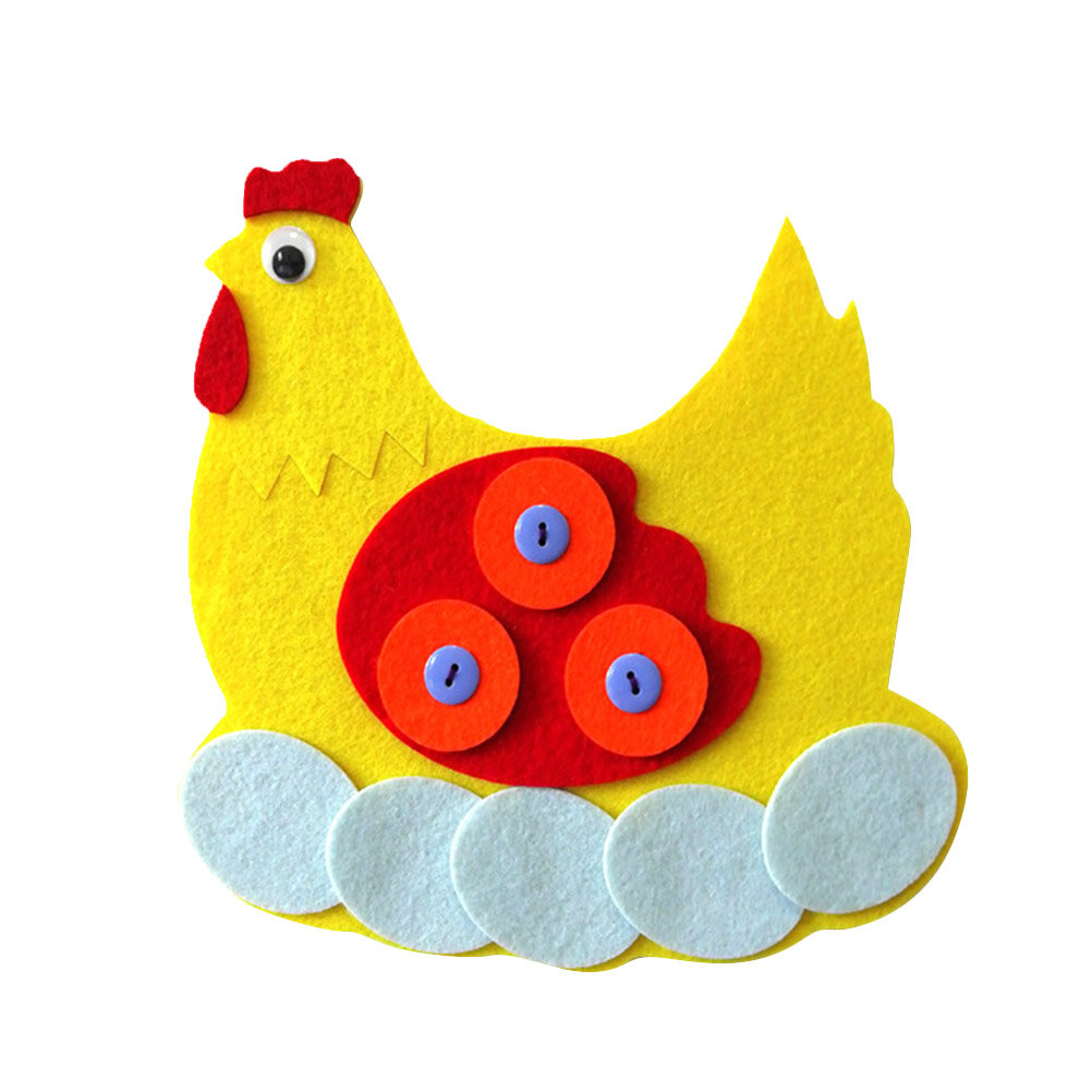 2pcs ИгрушкаDIYИзНежнойШерсти РазвивающяяМоторикуДетейЦыпленок22*20Cm