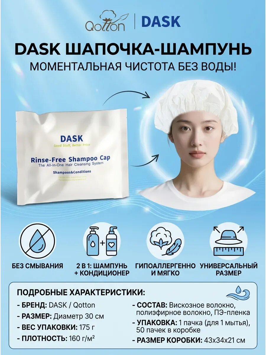 Шапочка для мытья волос