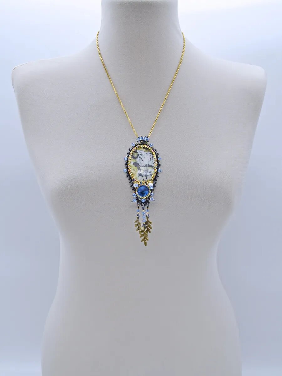 Колье, кристаллы Swarovski