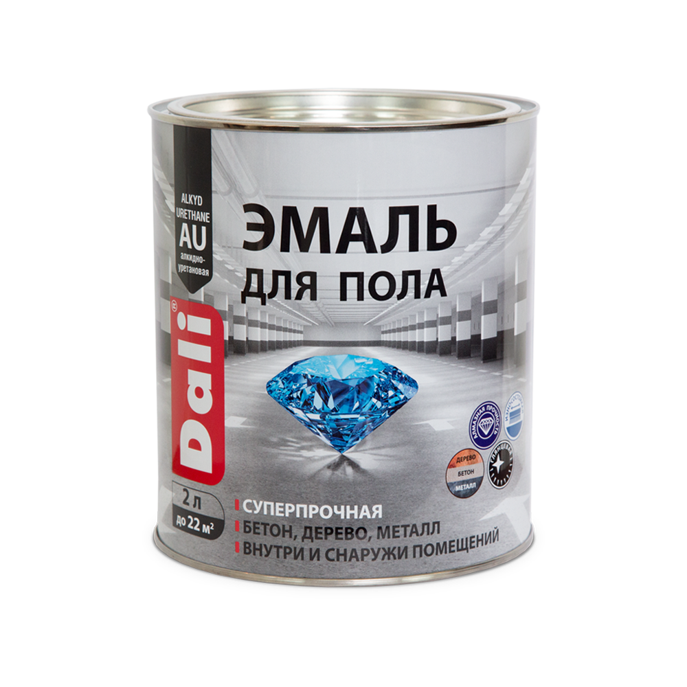 Эмаль для пола DALI (RAL 3009 красно-коричневый / 2л.)