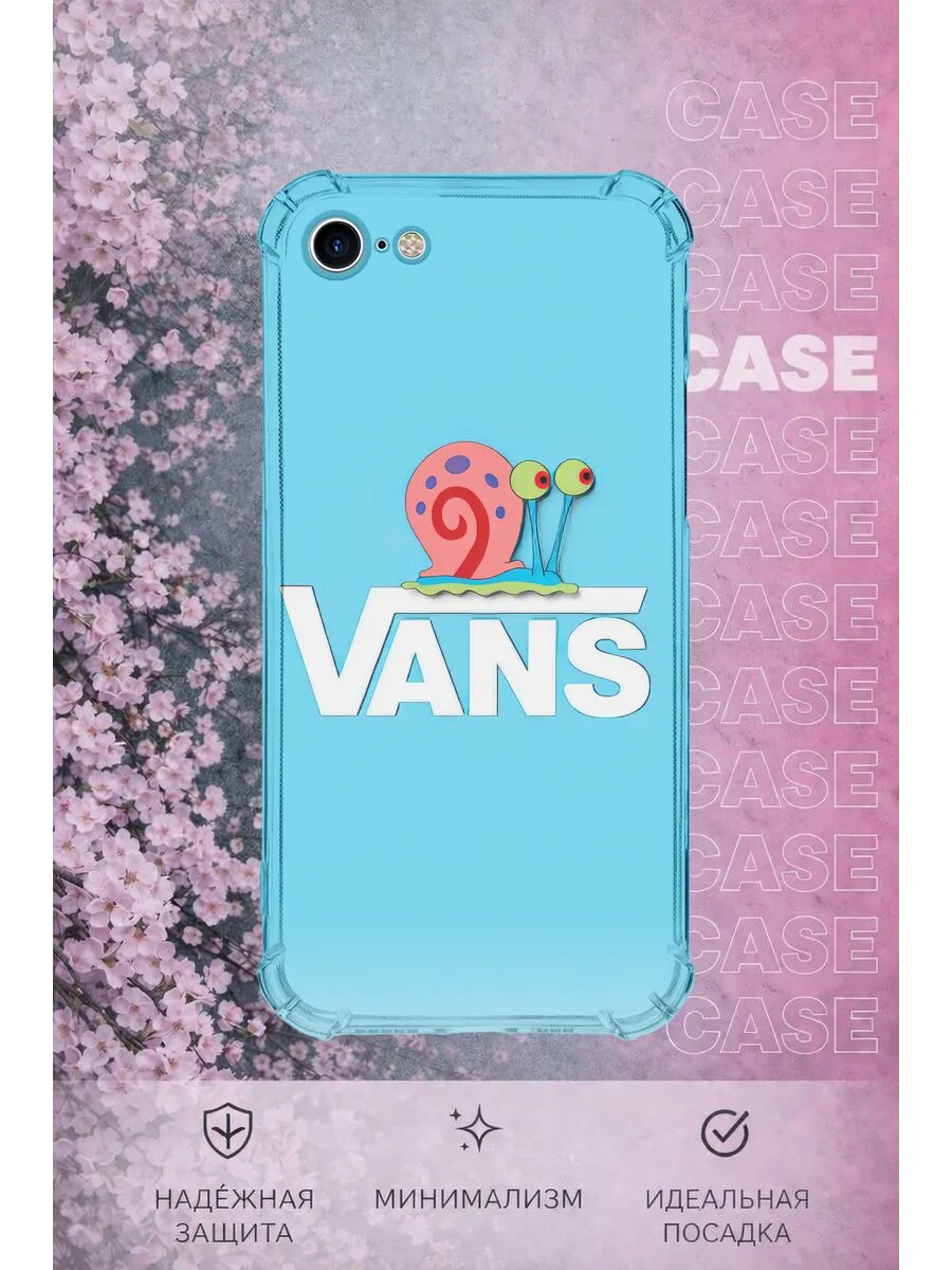 Чехол на iPhone 7/8/SE 2 с принтом Vans Губка боб Гэри