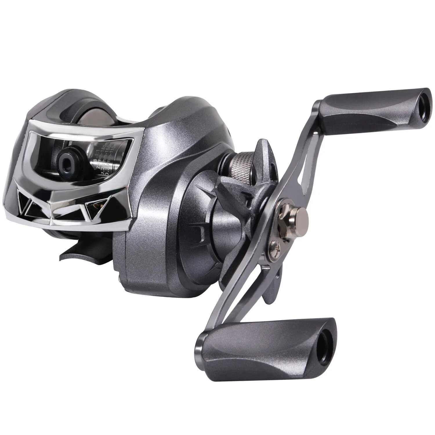 Рыболовная катушка Sougayilang Baitcasting 8.1:1 Left Hand, Metallic grey