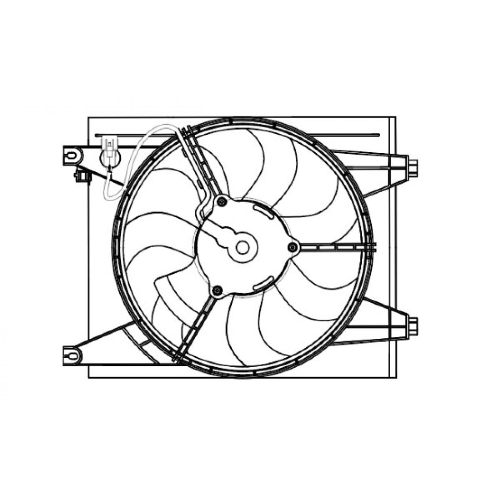 Вентилятор кондиционера, для КИА Церато 1 oem 977302F000 арт LFAC0820