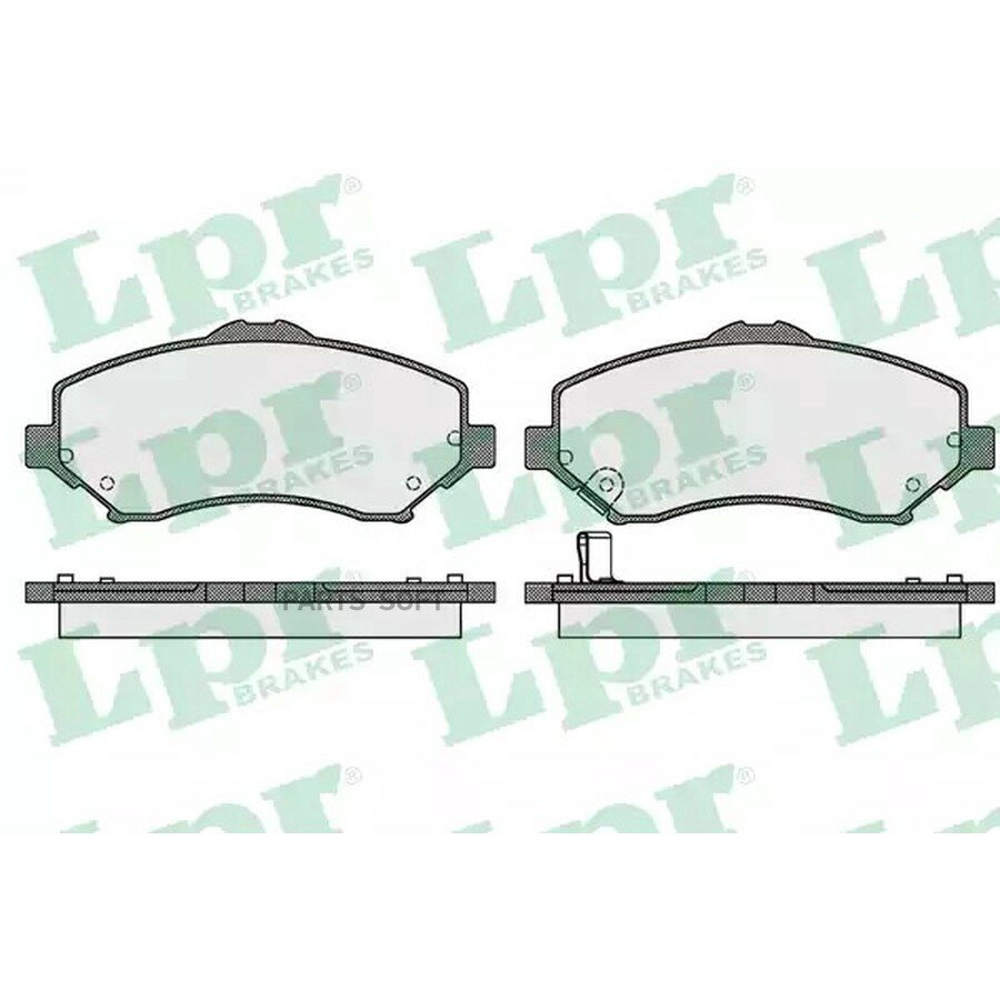 LPR 05P1548 Колодки тормозные CHRYSLER VOYAGER/DODGE JOURNEY/NITRO/WRANGLER 07- передние