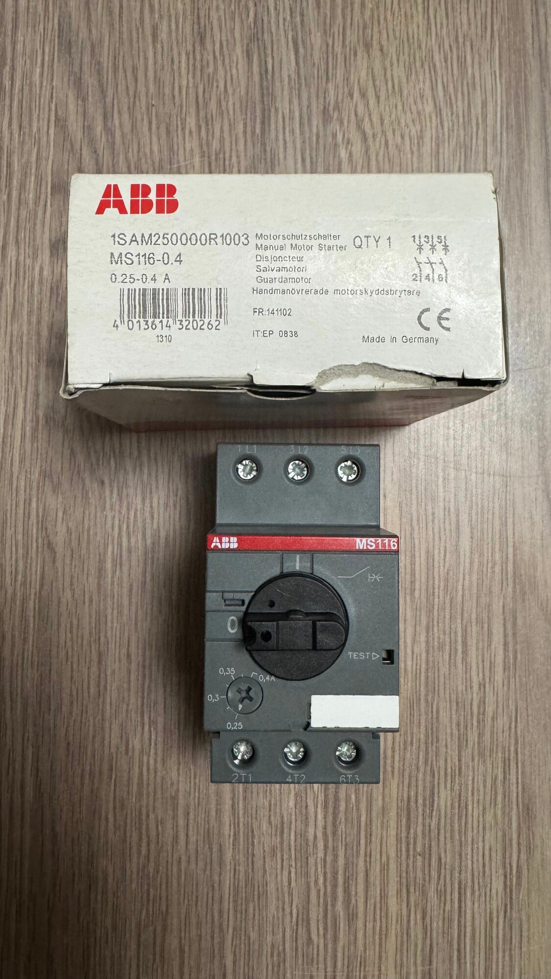 1SAM250000R1003 ABB - Выключатель авт. защиты двиг. MS-116-0.4 50kA