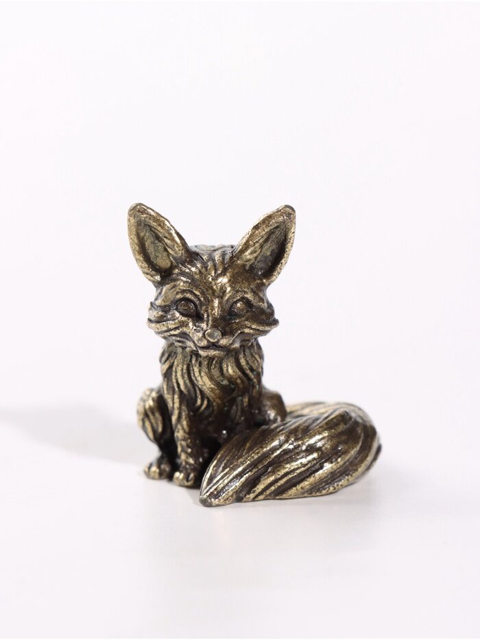 Фигурка декоративная «Лисёнок», металл, 2.6×2.9×3.3 см