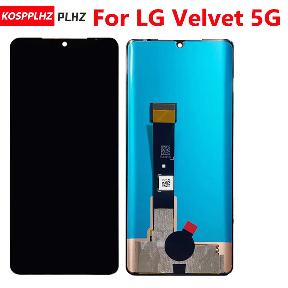 Оригинальный ЖК-экран KOSPPLHZ для LG Velvet 5G, замена переднего сенсорного стекла, 100% протестировано, работает хорошо