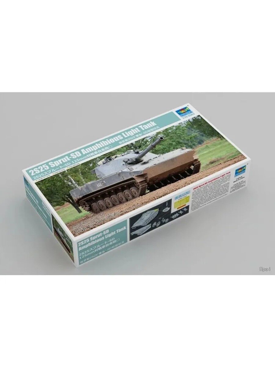 Сборная модель TRUMPETER Assembly Model Series 1/35 Russian 2S25 Octopus SD Light Tank