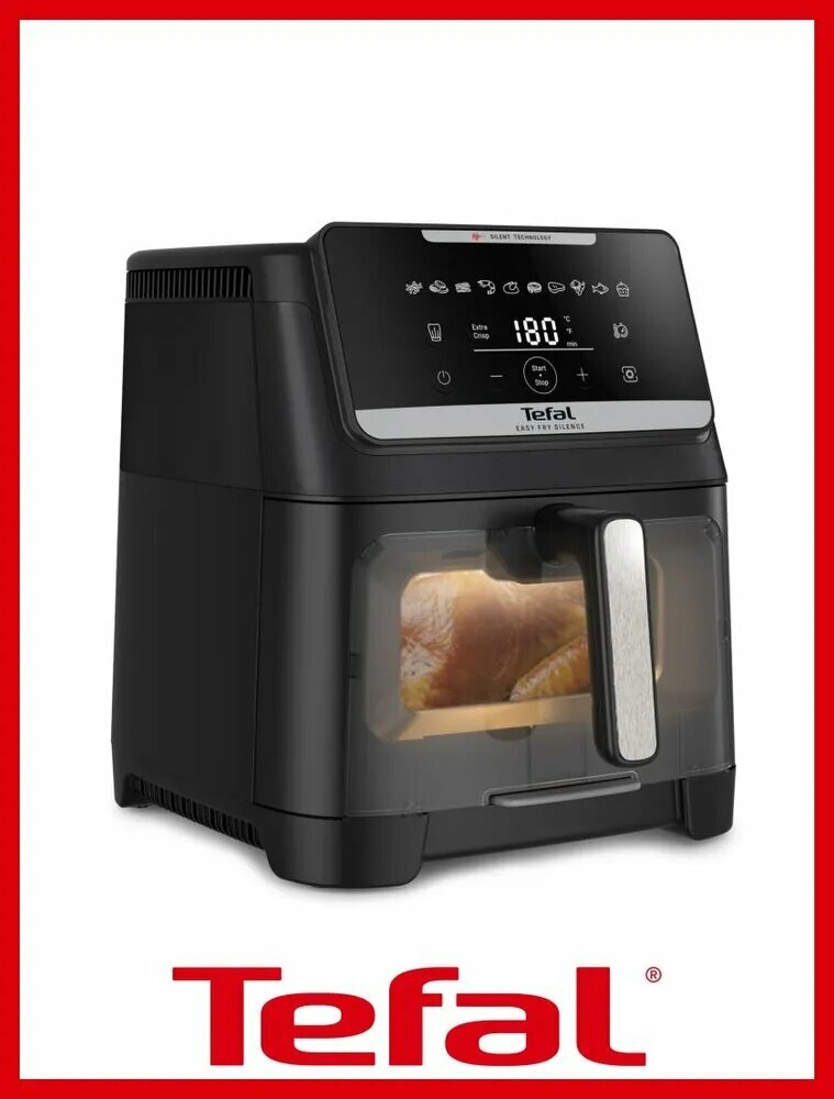 Tefal Аэрогриль EY8468E0 Easy Fy Silence, черный