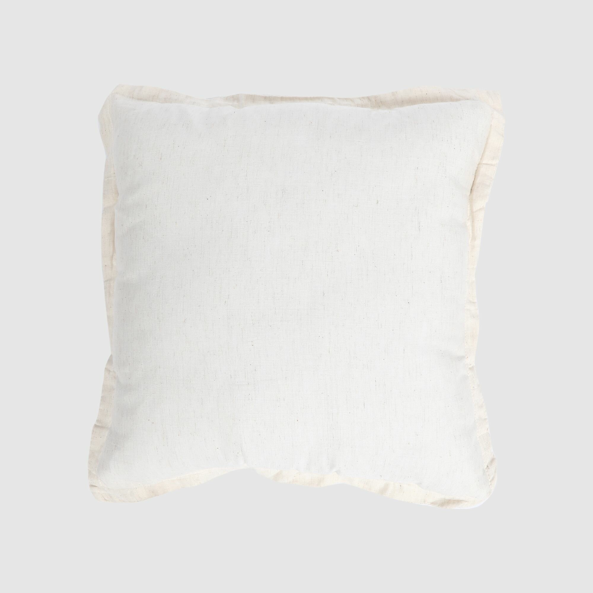 Подушка декоративная Hometex льняная с бортом 45x45 см эир