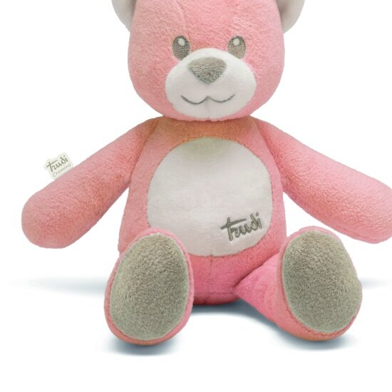 Мягкая игрушка Trudi Мишка розового цвета 30x26x11см