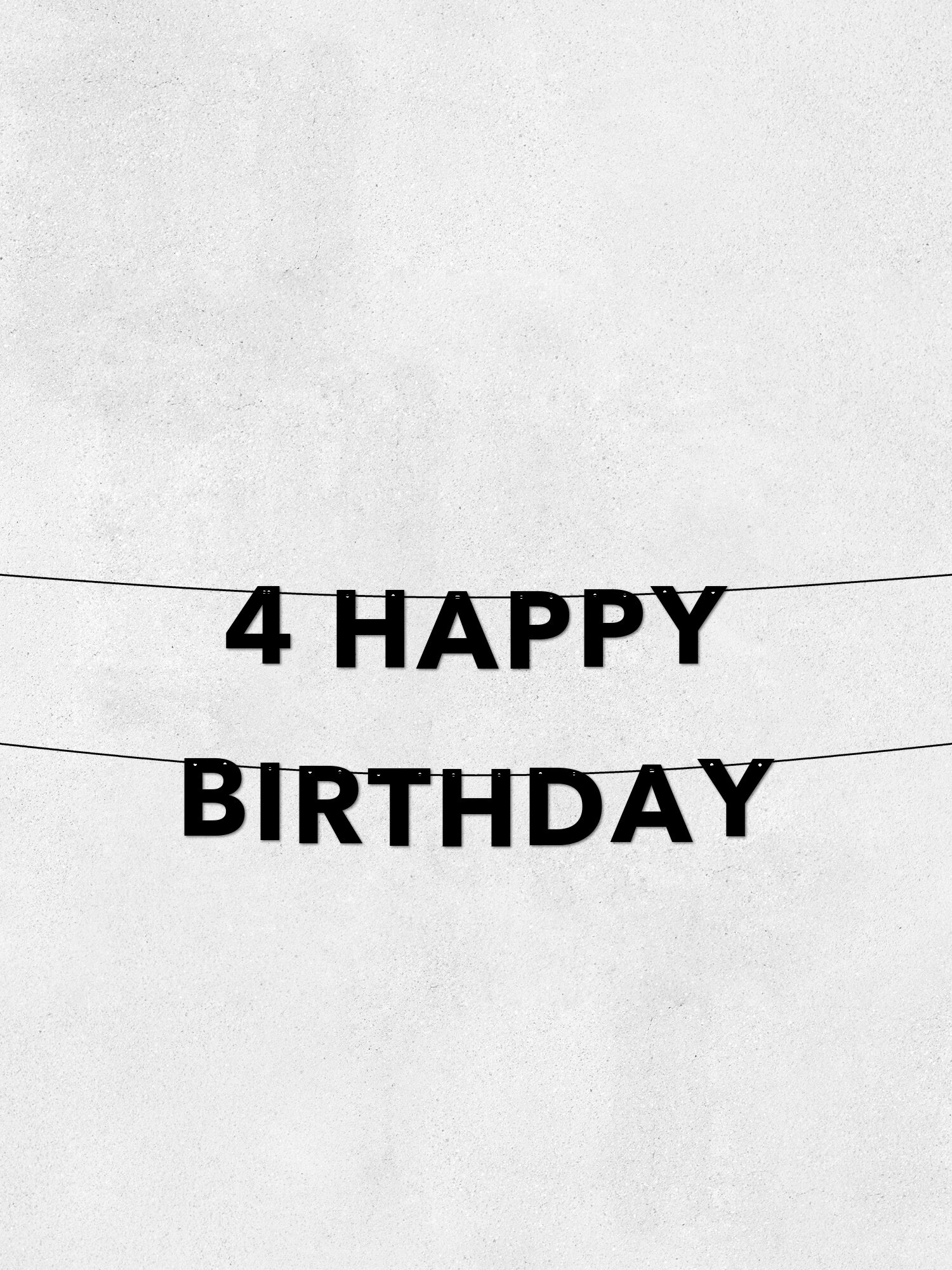 Гирлянда из букв Happy Birthday - Долговечный декор для праздников, фотосессий и интерьера, высота букв 10 см