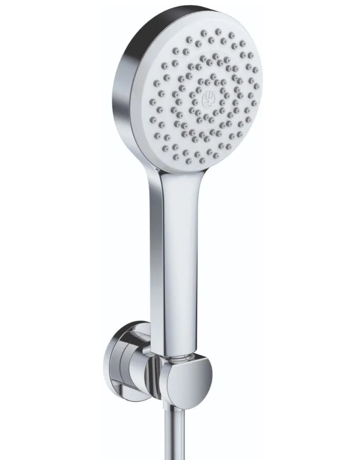 Душевой гарнитур Kludi DIVE S 6885005-00 хром, глянцевый, лейка для душа со шлангом и держателем