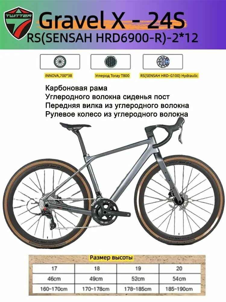 TWITTER BIKE Велосипед Гравийный, Gravel X-2025_MLZGFZGPEGKLKL