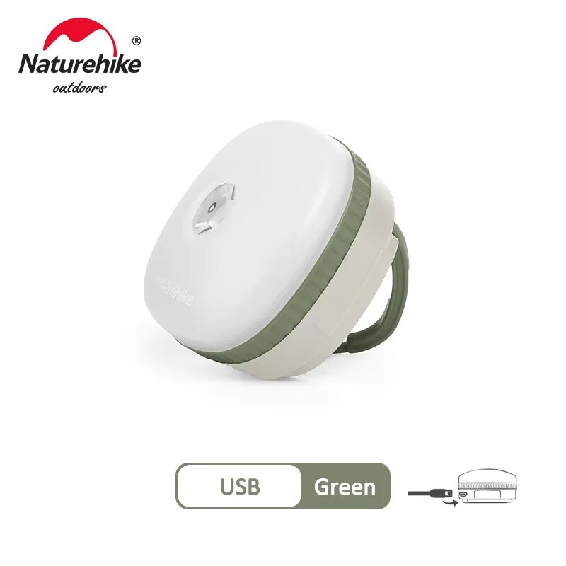 NatureHike фонарь USB Green для кемпинга