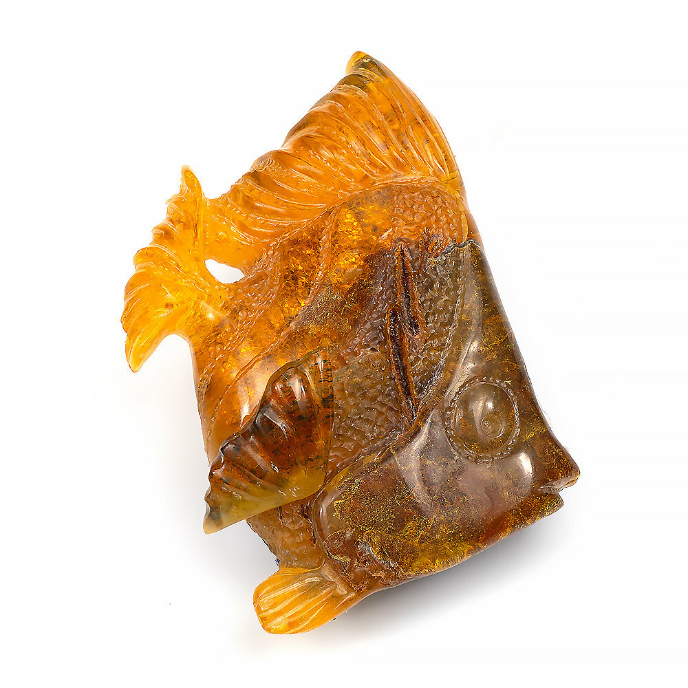 Брошь Amberprofi, янтарь