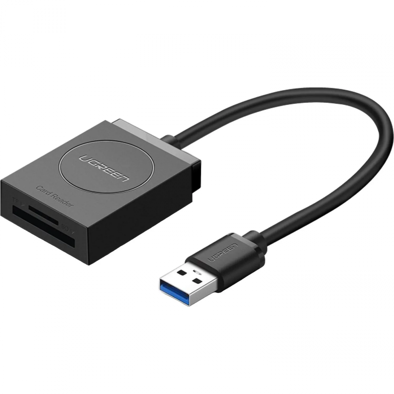 Картридер UGREEN CR127 (20250) USB 3.0 Card Reader TF+SD. Цвет: черный 2036096 20250_