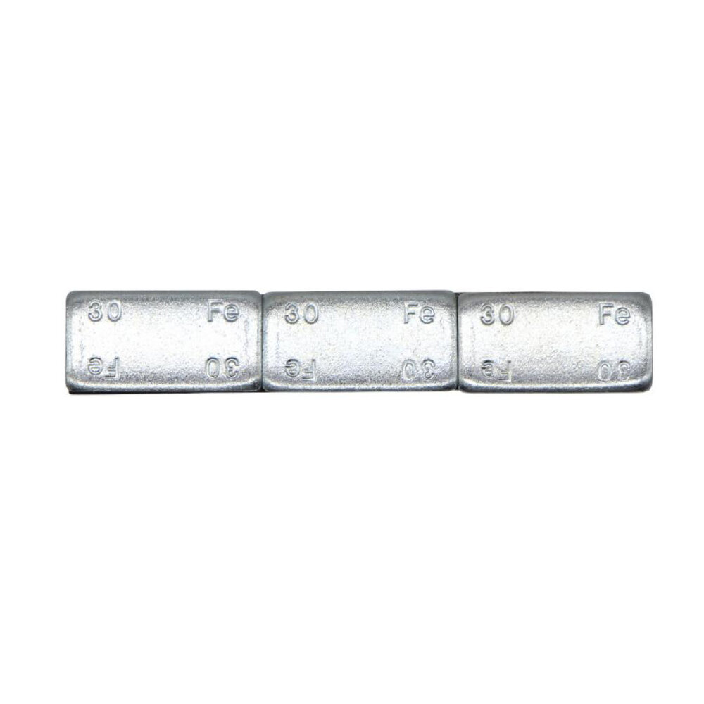 Блок балансировки автомобильных шин Металлический весовой блок Клеевой блок Адгезивный стальной балансир 30g*3pcs/pc 1pc Сталь Серебристый 5+10g, 5g, 20g, 25g, 30g, 50g