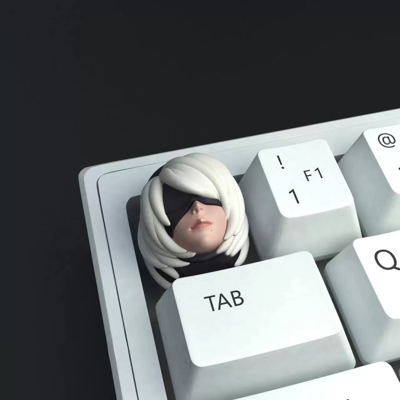 Кейкап для механической клавиатуры NieR: Automata 2B, ESC, кастомный 3D-кейкап Yurha, креативный кейкап Юрха 2Б
