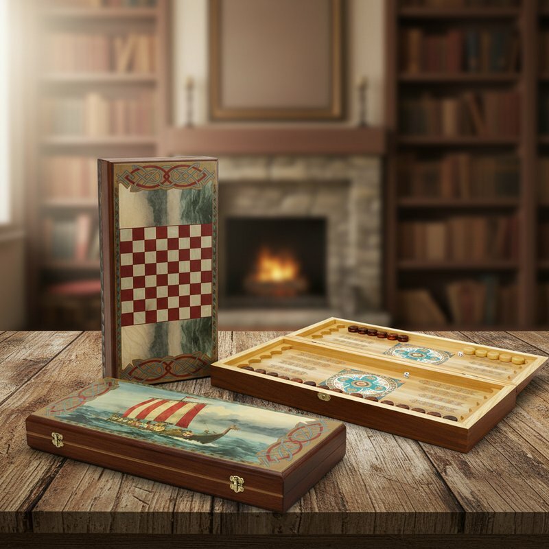 Подарочные нарды и шашки Полный ход