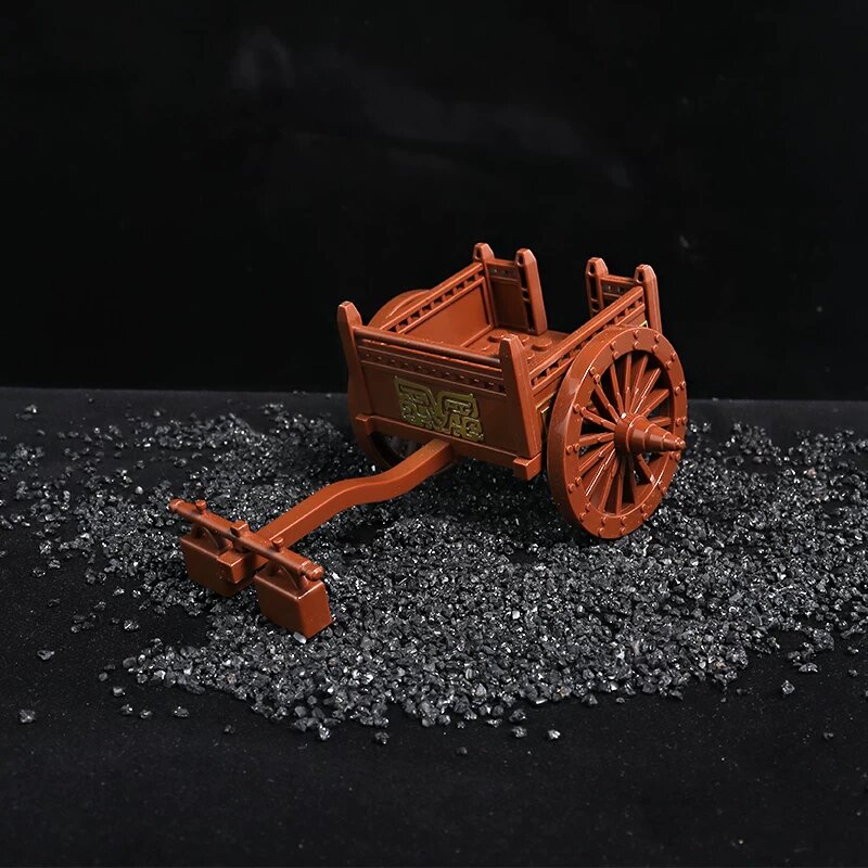Конструктор MOC Древнекитайская колесница без лошади - Историческая военная транспортная игрушка для детей, 120+ деталей