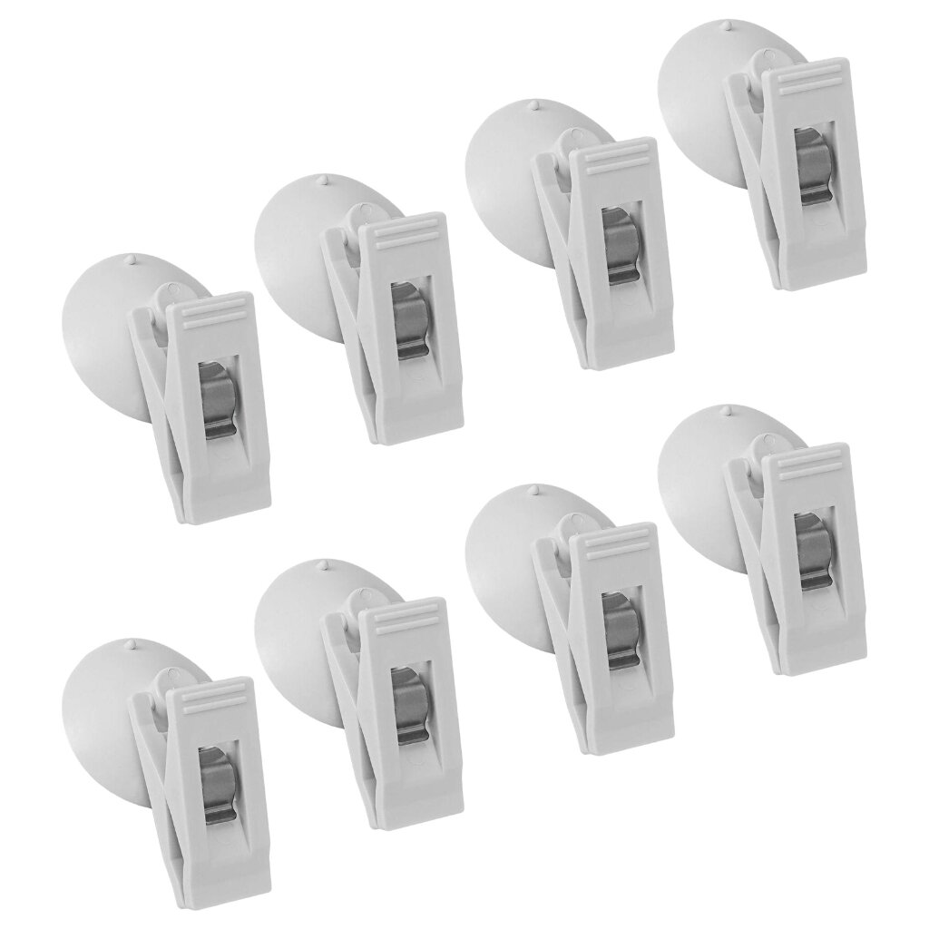 Прочный Зажим На Присоске Простая Установка Прессом Прочный Многоцелевой Всасывающий Зажим из ПВХ ABS для Использования в Автомобилях и Занавесках для ванной